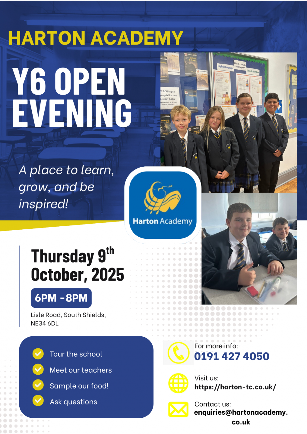 Harton Academy | Year 6 Open Evening